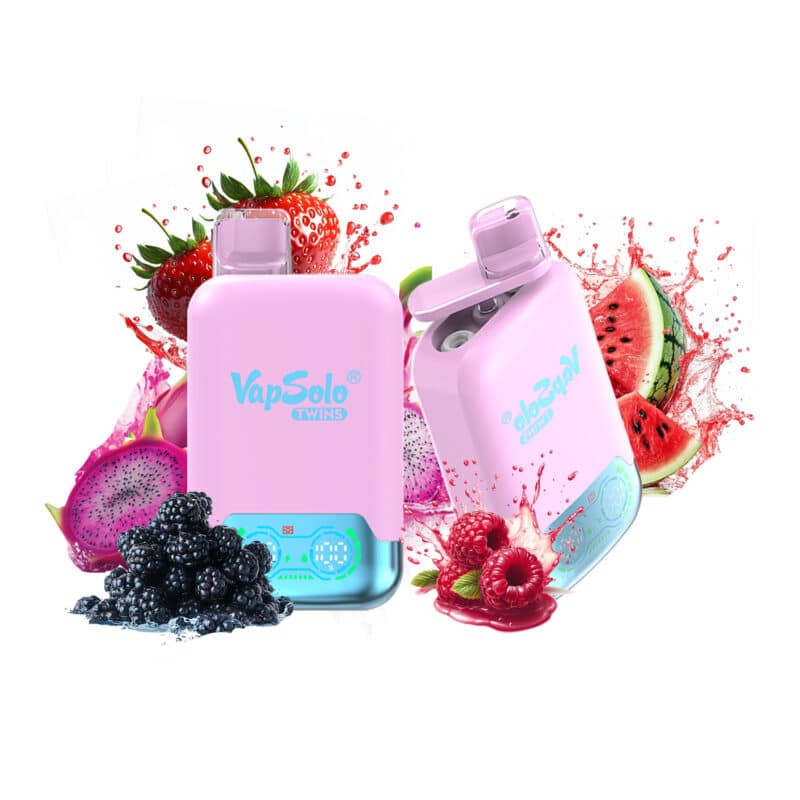 Black Ice Dragon Fruit Aardbei & Framboos Watermeloen Vapsolo Twins ...
