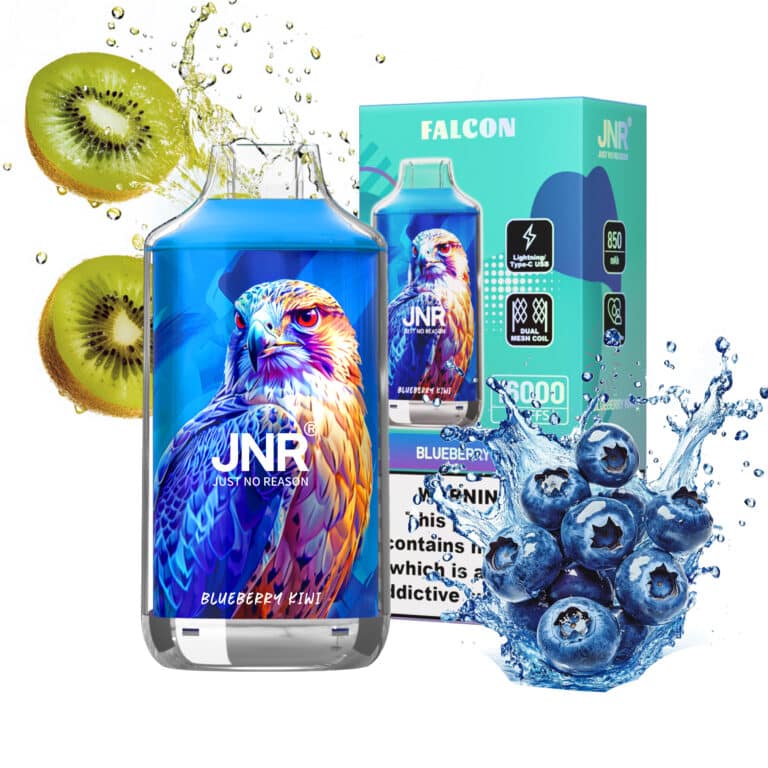 Blue Razz Ice Puff JNR Falcon 16k 16000 puffs Dual Mesh Coil - Stars Vape