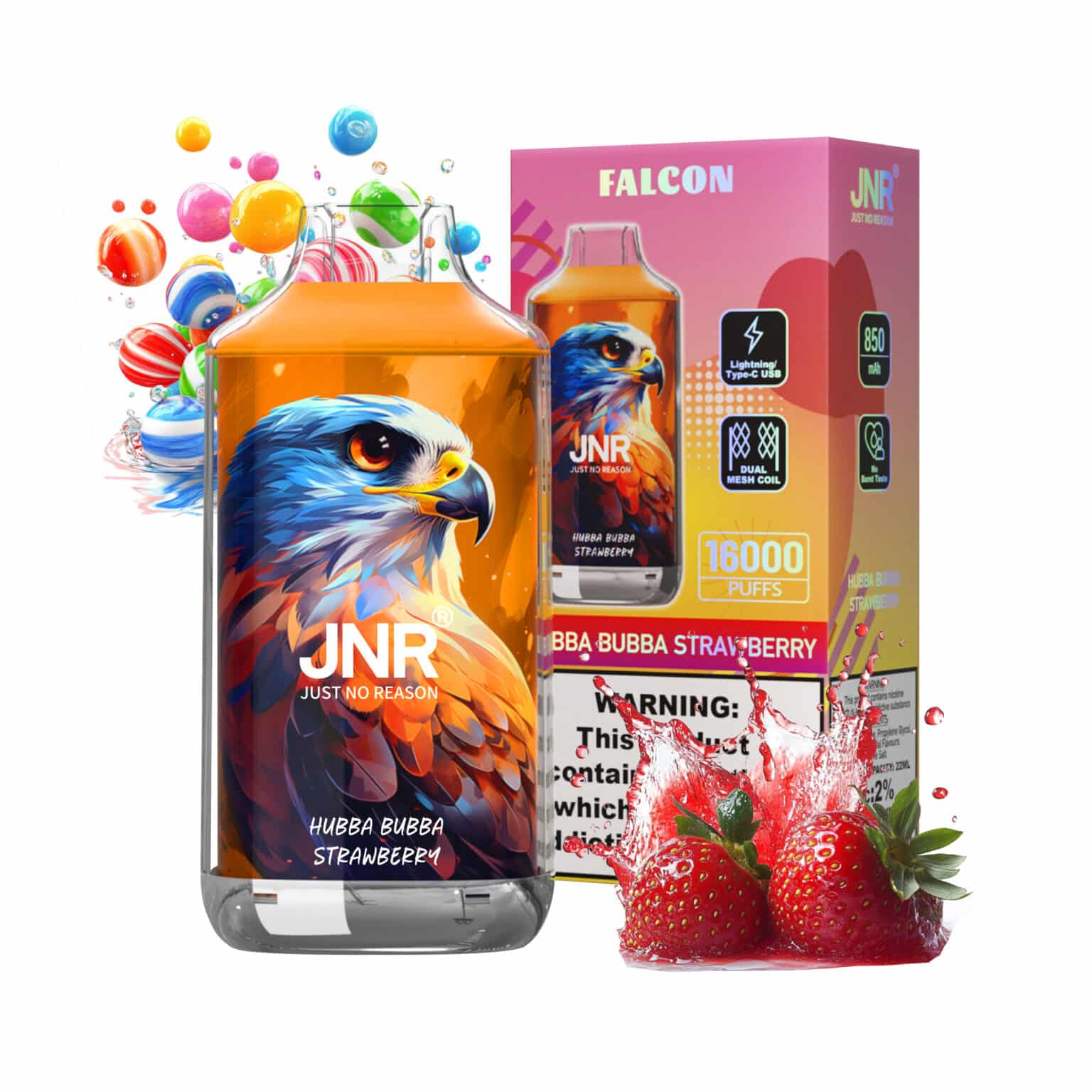 Blue Razz Ice Puff JNR Falcon 16k 16000 bouffées - Stars Vape