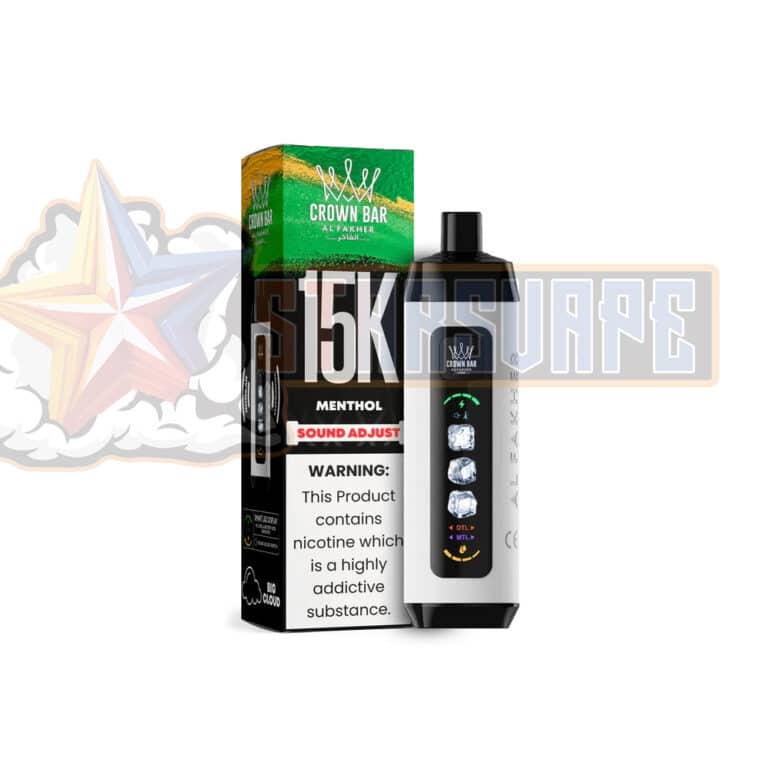 Menthol AL FAKHER 15000 Puffs Ice Adjust – Refreshing Menthol Vape at ...