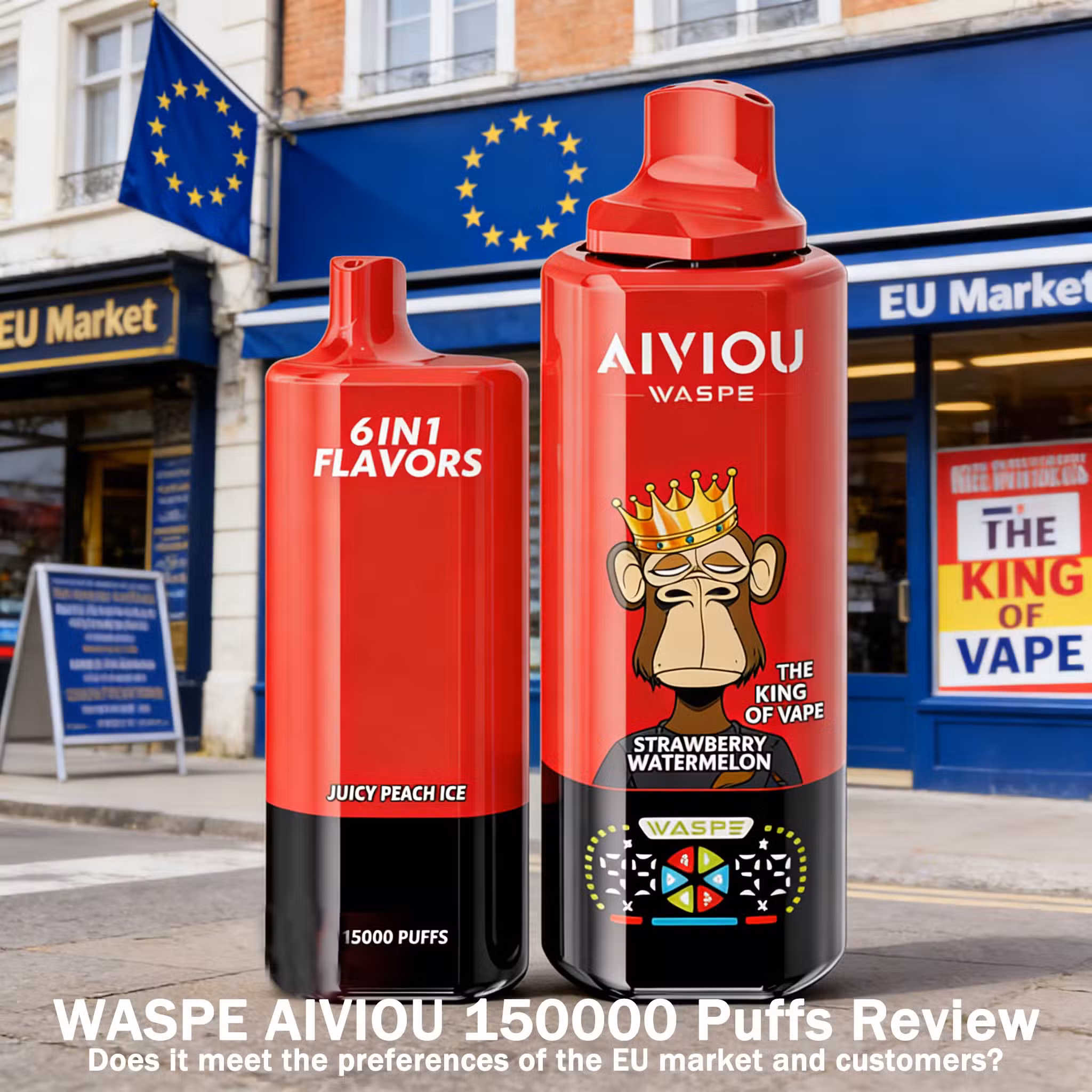 WASPE AIVIOU 150000 Züge Bewertung – Hochkapazitäts-Einweg-Vape erklärt