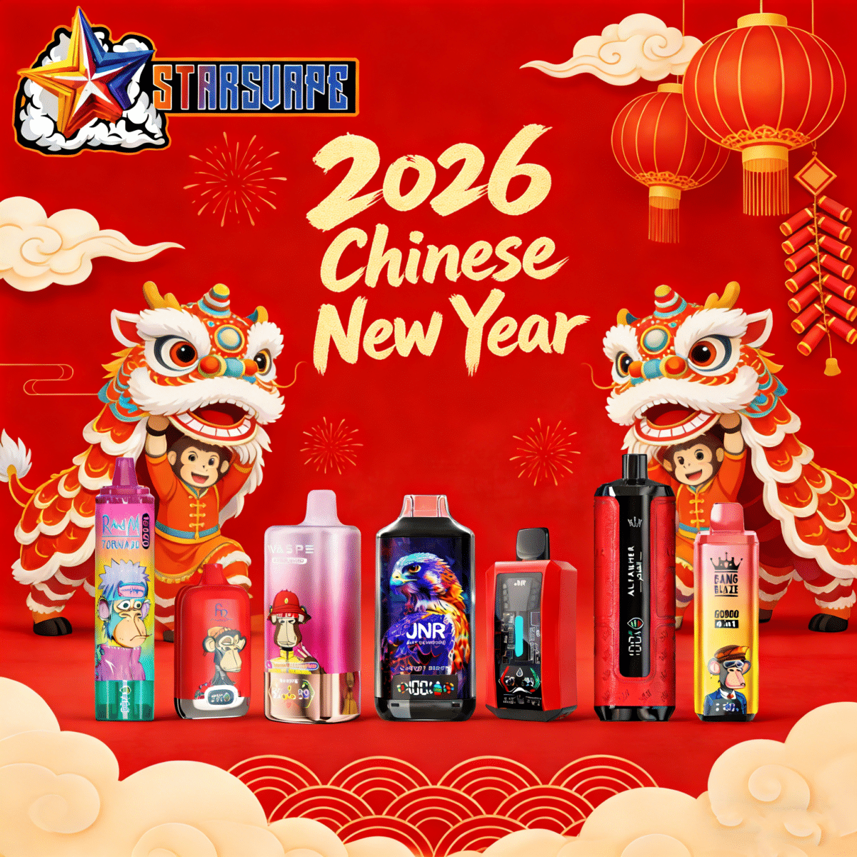 Chinese New Year 2026 Sale: €15/€45 OFF (Feb 7–24) | StarsVape